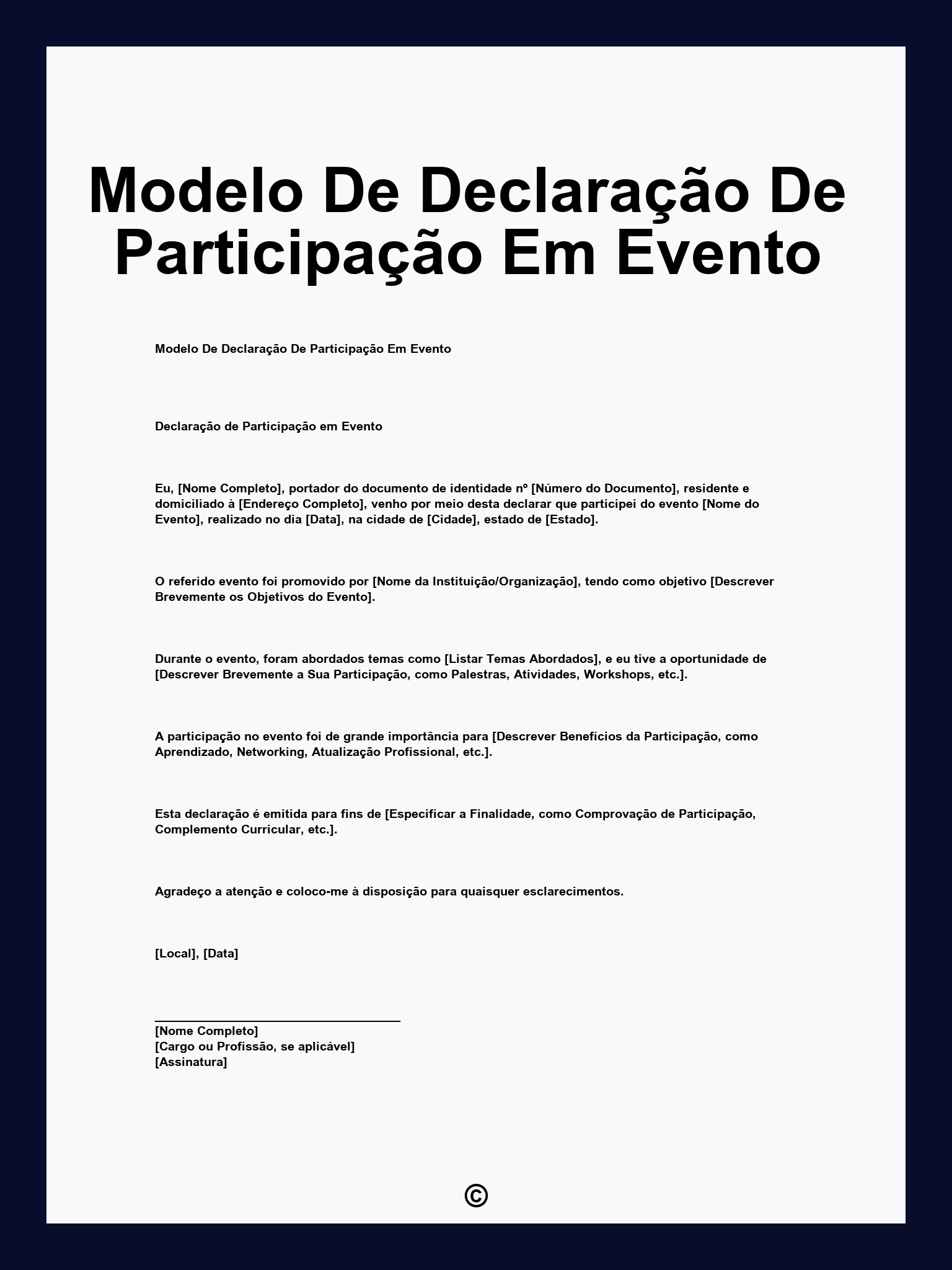 Planilha De Declaracao De Missao Pessoal